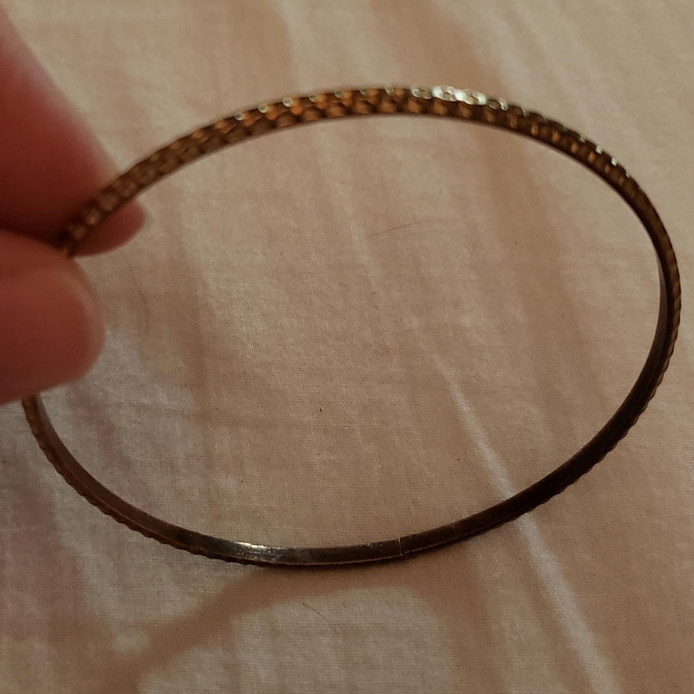 Vintage Triple Bangle Set- Rare Larger Size! - Gem